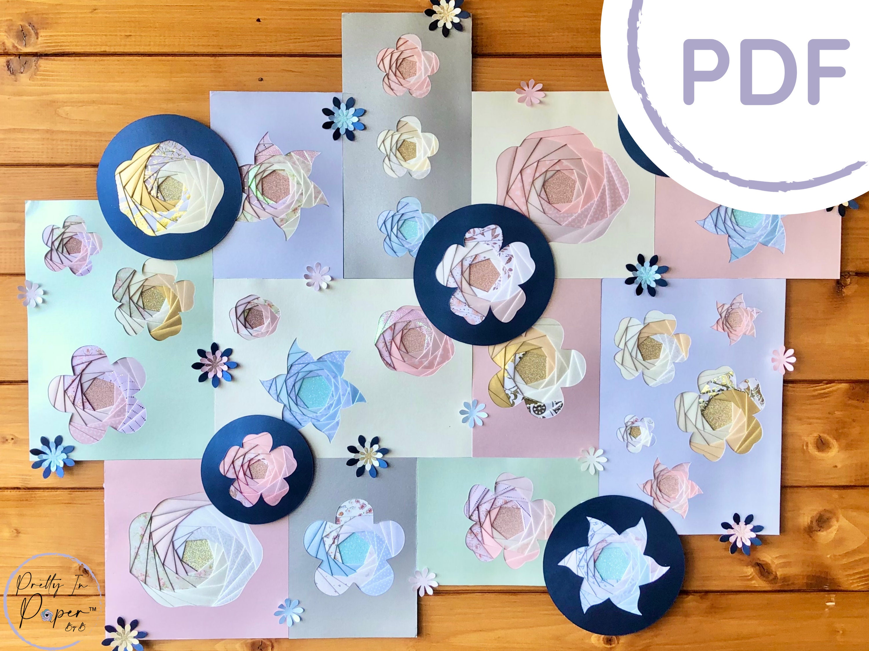 Four Beginner Shell Iris Folding Patterns PDF Download Sea Shells Iris ...