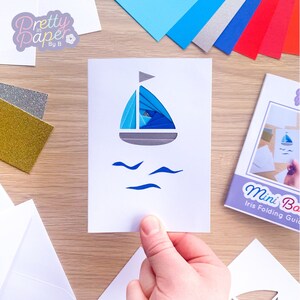 Card Making Kit Boat Mini Small Boat Craft Kit Beginners Iris Folding ...