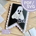 Ghost Iris Folding Pattern PDF & SVG | Halloween Beginner Iris Folding ...