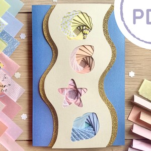 Sea Shells Iris Folding Patterns X4 Four Beginner Shell Iris | Etsy
