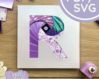 Letter A Iris Folding Pattern PDF & SVG | Alphabet Beginner Iris ...