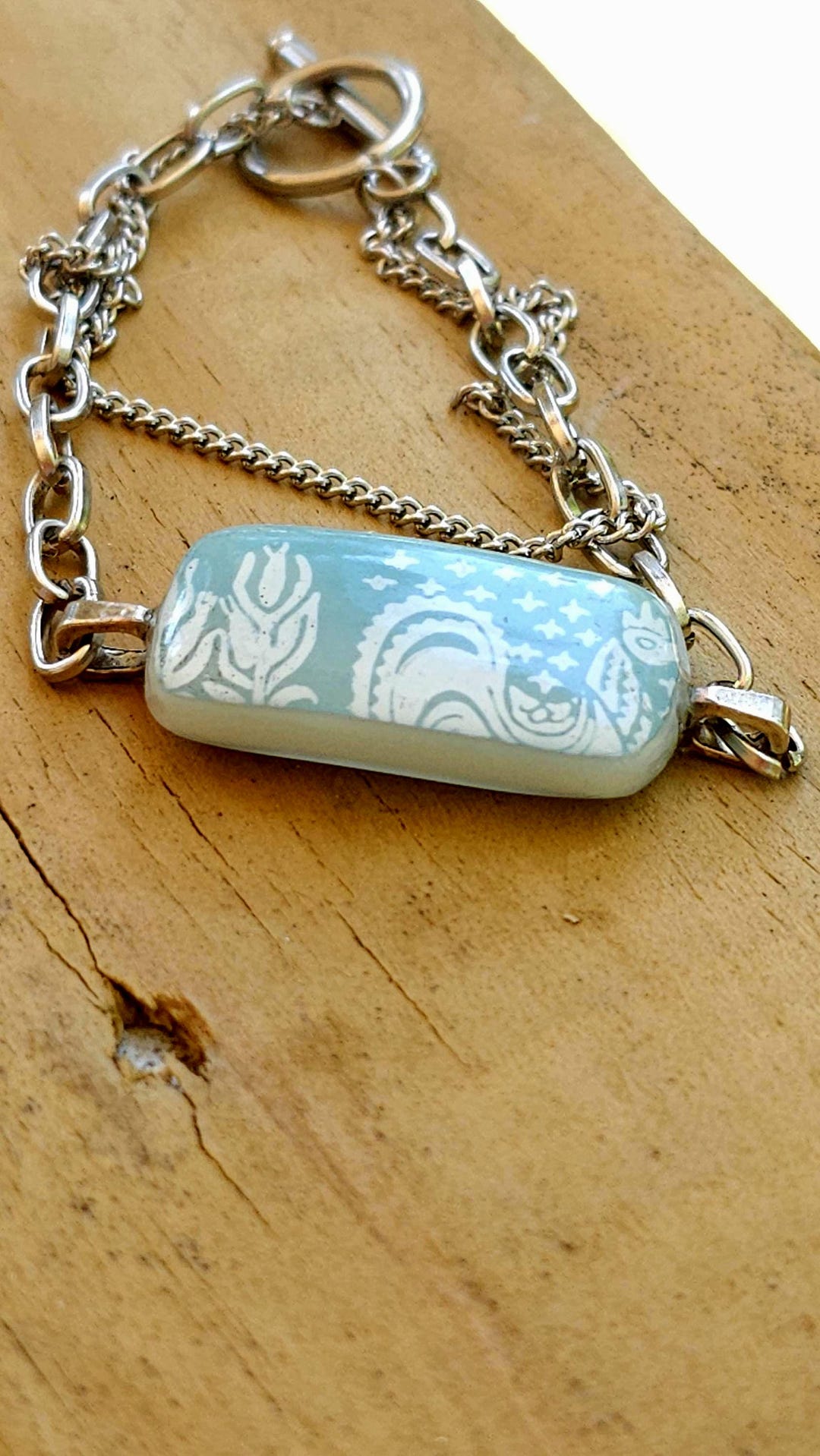 Pyrex Butterprint Mini Rooster Head Bracelet - Etsy