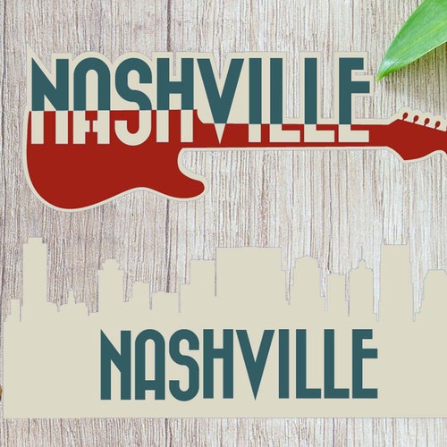 SVG NASHVILLE TN Stamps. Svg Cut File Nashville. Svg Skyline - Etsy