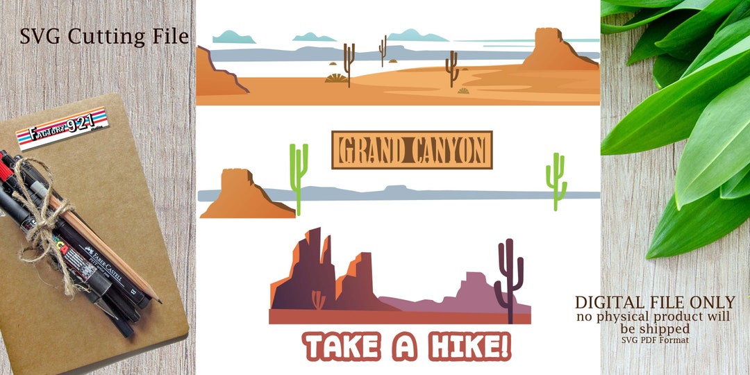 Grand Canyon Svg/landscape Vector File/circut Nature Cut Outs ...