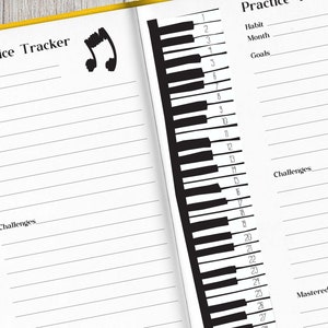 Piano Habit Tracker Printable, Piano Practice Tracker, Music Habit ...