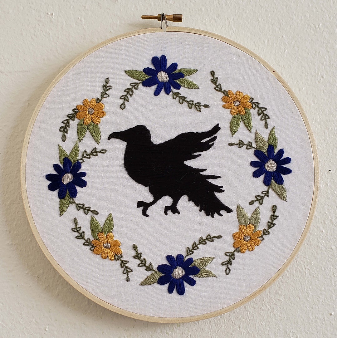 Floral Hogwarts House - Ravenclaw Crest - Etsy