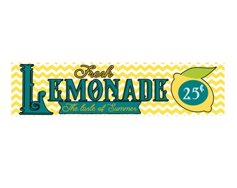 Lemonade 25 Cent Sign | Etsy