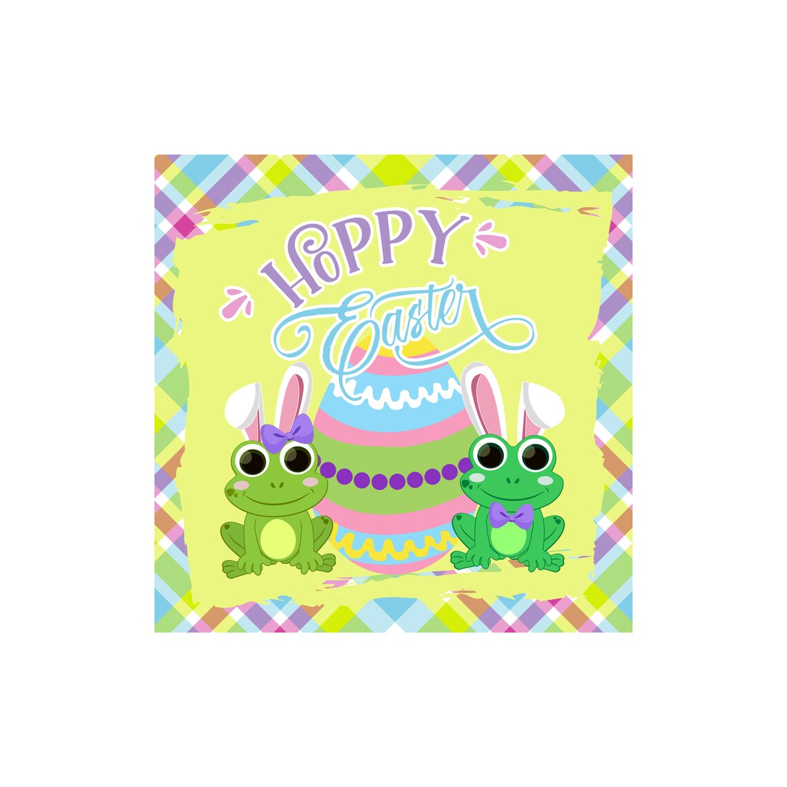 Hoppy Easter Frog Sign - Etsy