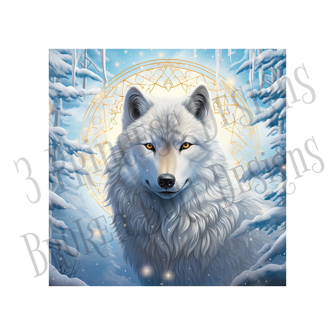 Winter Wolf Sign, Winter Sign - Etsy