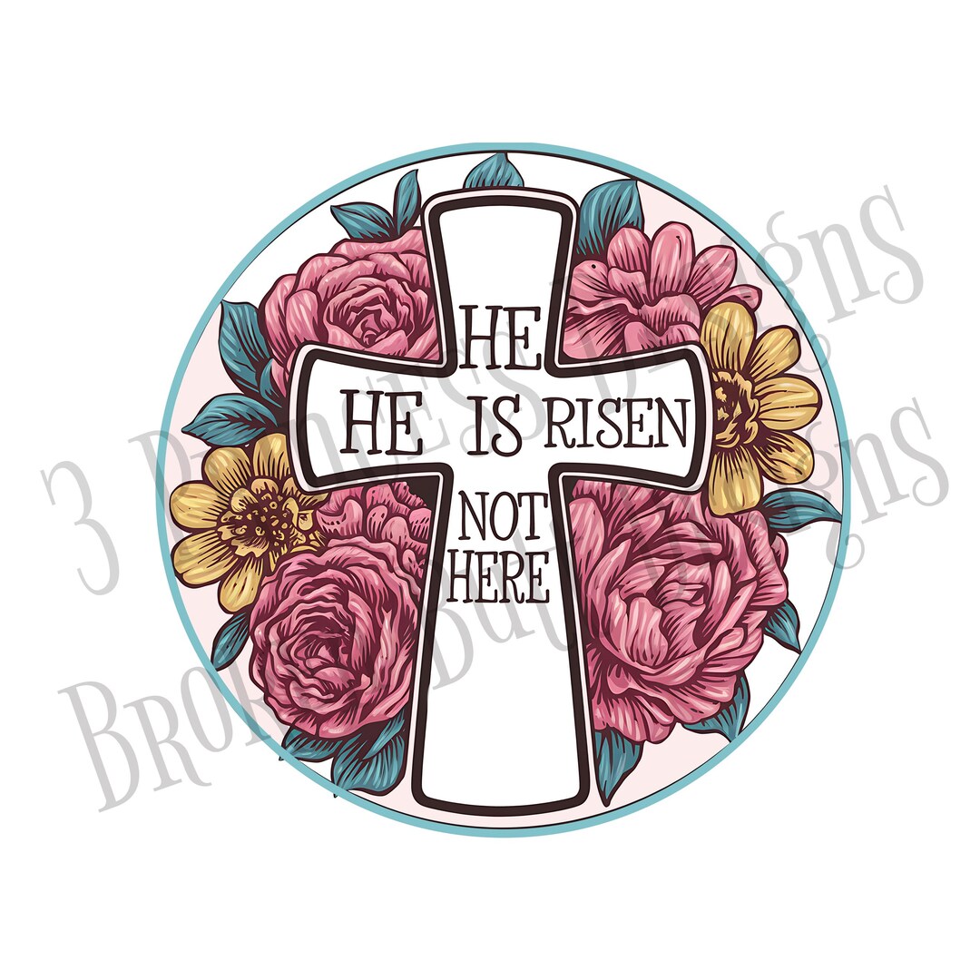 He is Risen Wreath Sign, He is Not Here Sign, Religious Decor - Etsy