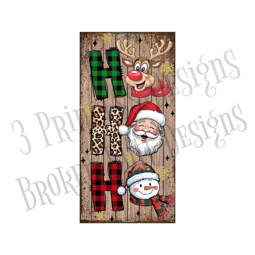 Ho, Ho, Ho Sign, Christmas Decor Sign - Etsy