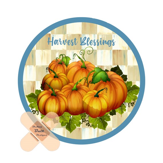 Harvest Blessings Sign | Etsy