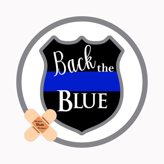 Back the Blue Sign | Etsy