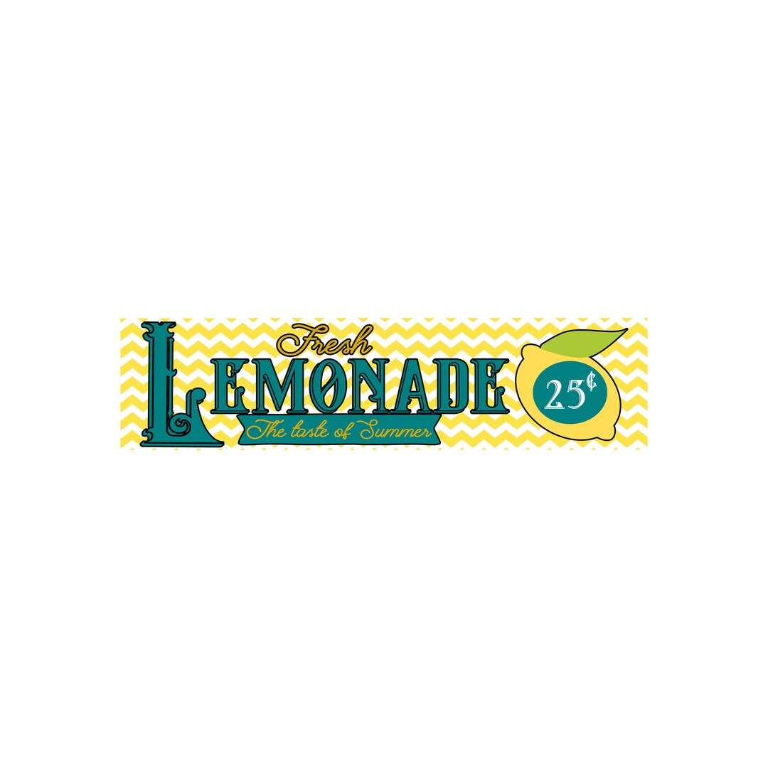Lemonade 25 Cents Sign - Etsy