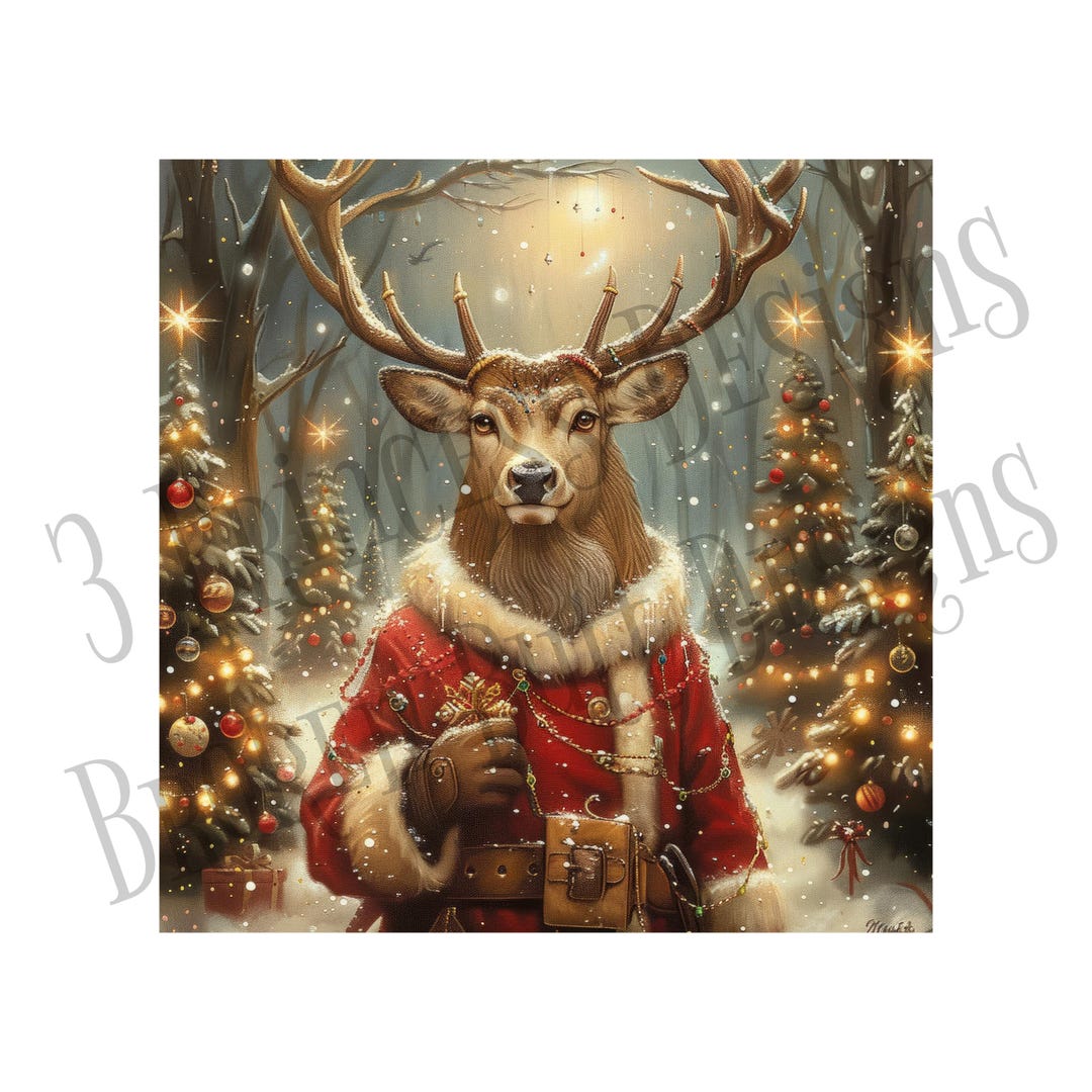 Santa Reindeer Sign, Switching Roles Sign, Wildlife Holiday Sign - Etsy