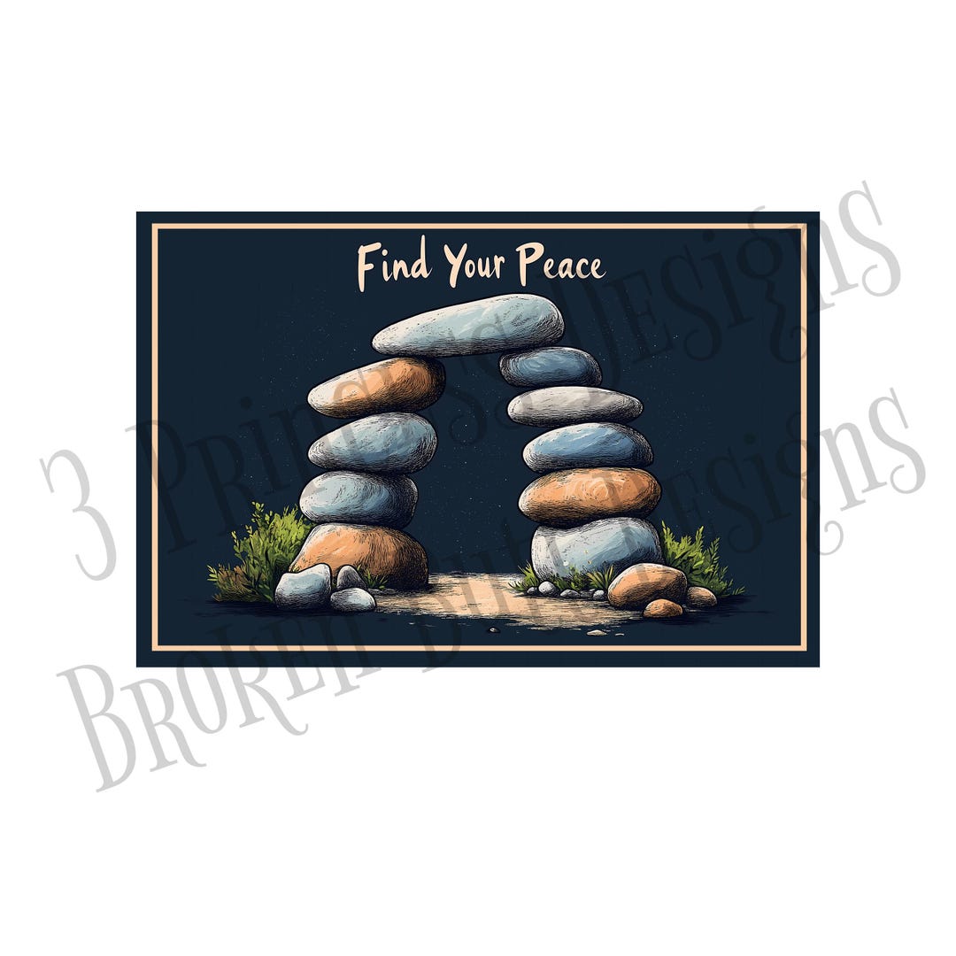 Find Your Peace Sign, Mindfulness Door Decor - Etsy