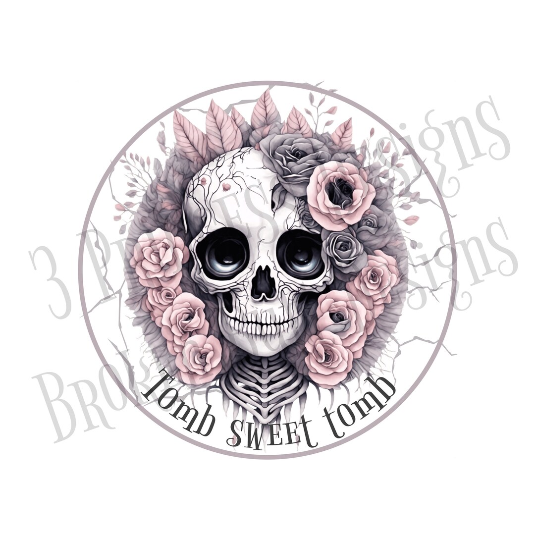 Tomb Sweet Tomb Sign, Vintage Beauty Skeleton Sign - Etsy