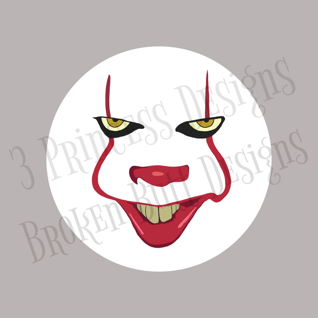 Clown Face Sign, Scary Clown Decor (2 Options) - Etsy