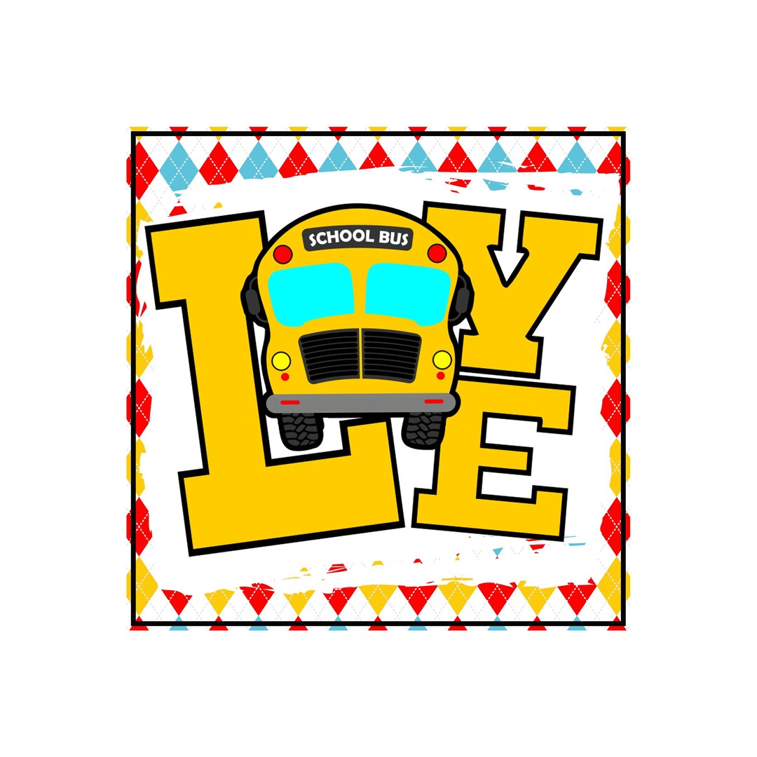 LOVE School Bus Sign - Etsy
