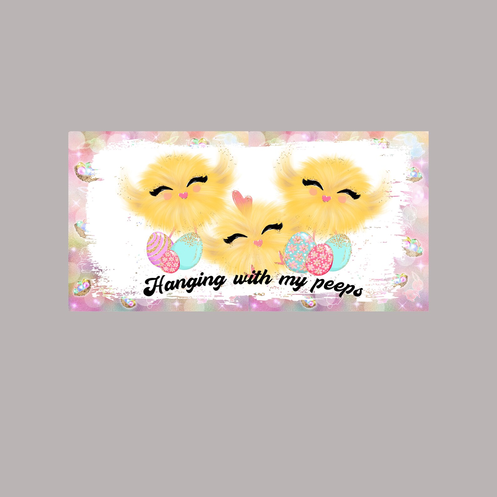 Hanging With My Peeps Sign - Etsy