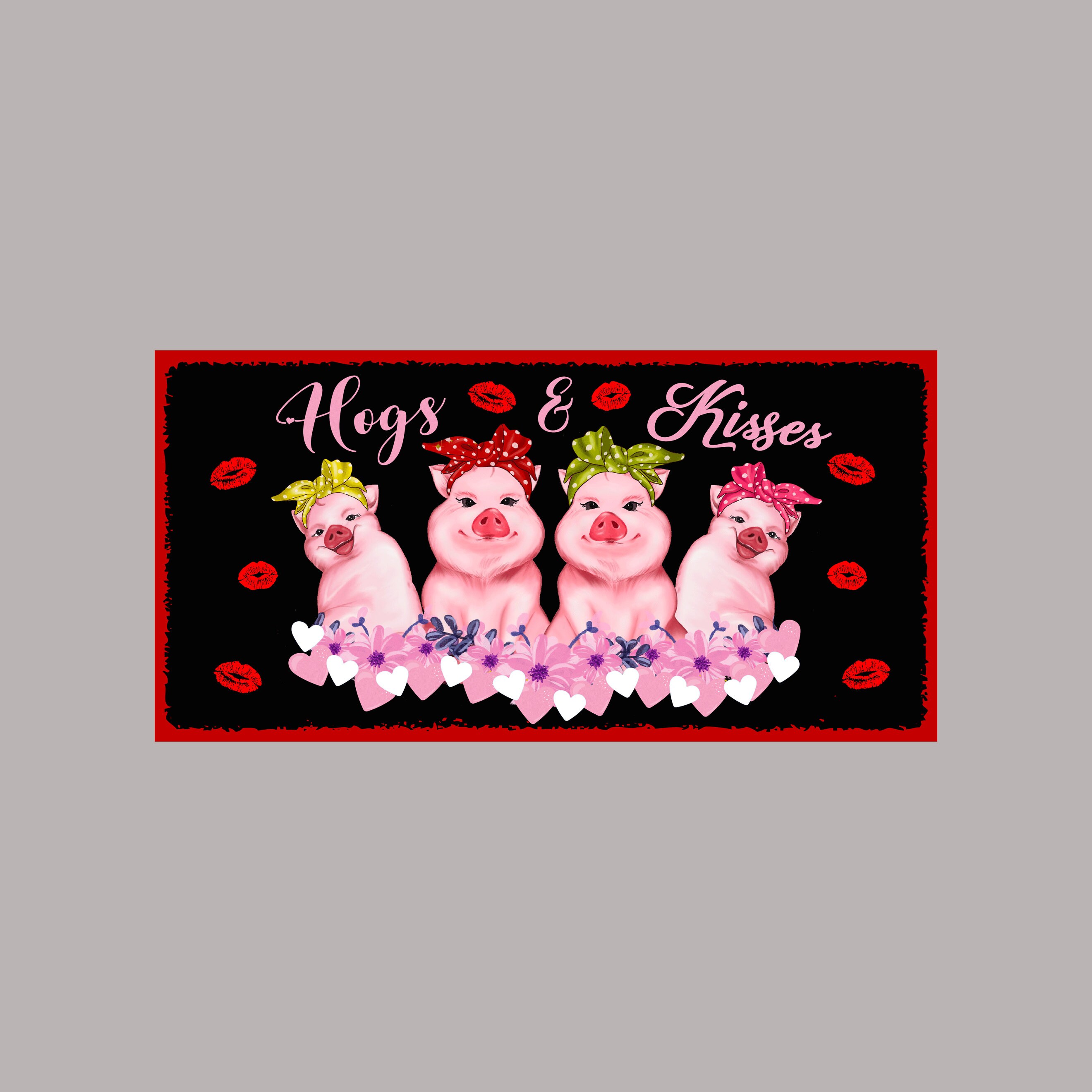 Hogs and kisses | Etsy