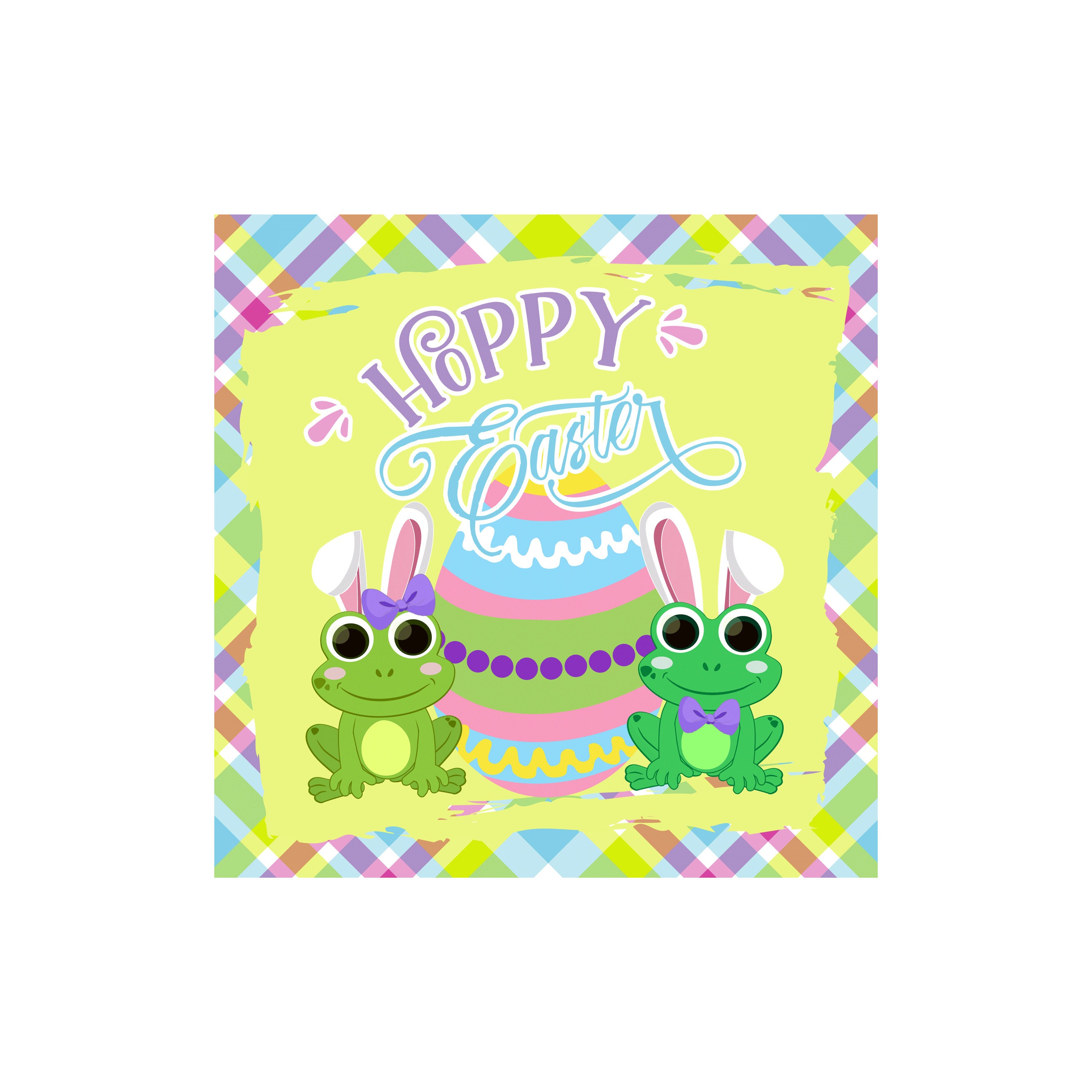 Hoppy Easter frog sign | Etsy