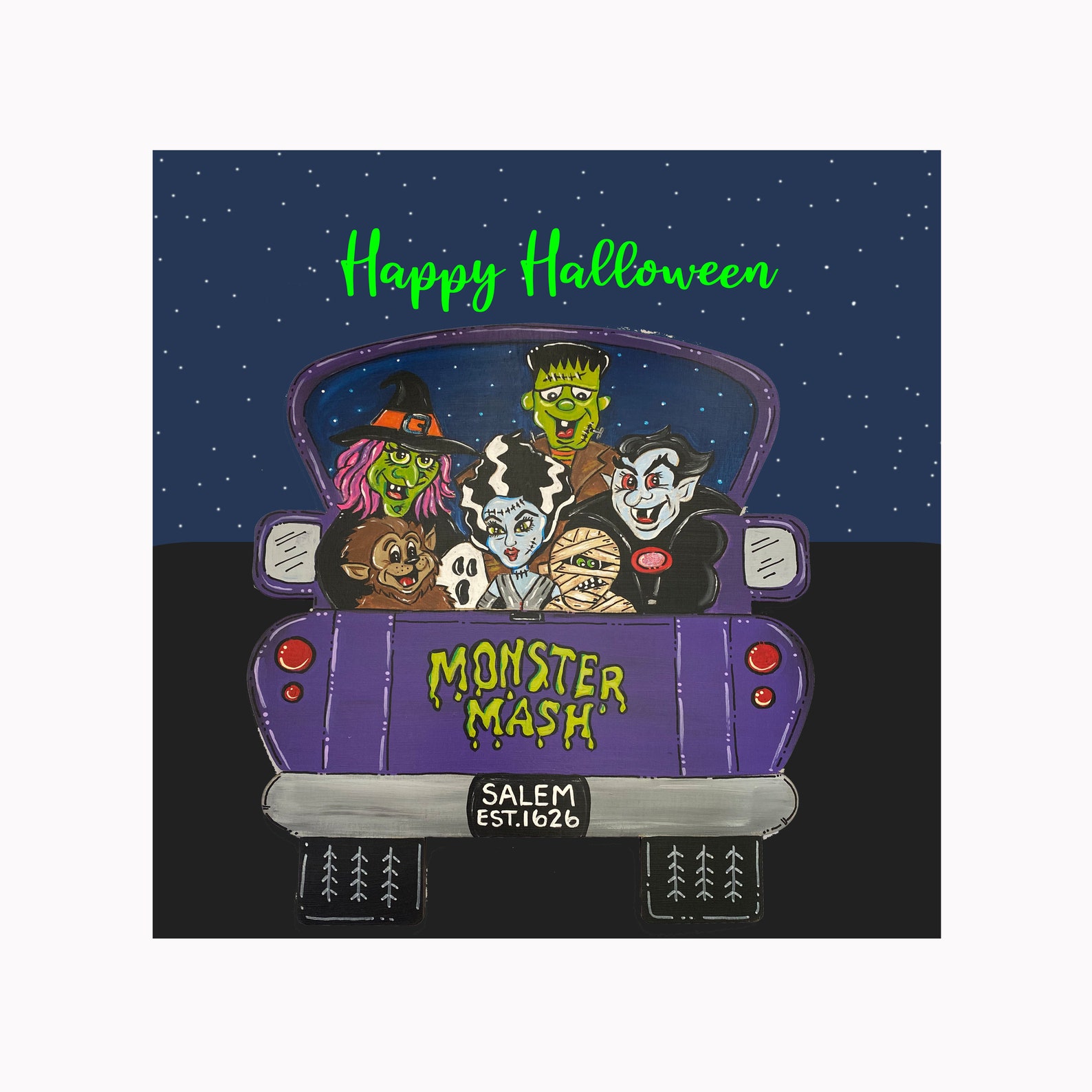 Monster Mash Truck Sign - Etsy