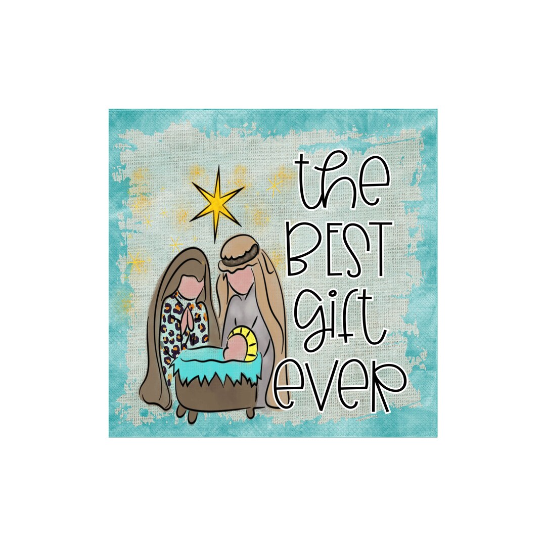 Best gift ever sign, Nativity sign - Etsy Österreich