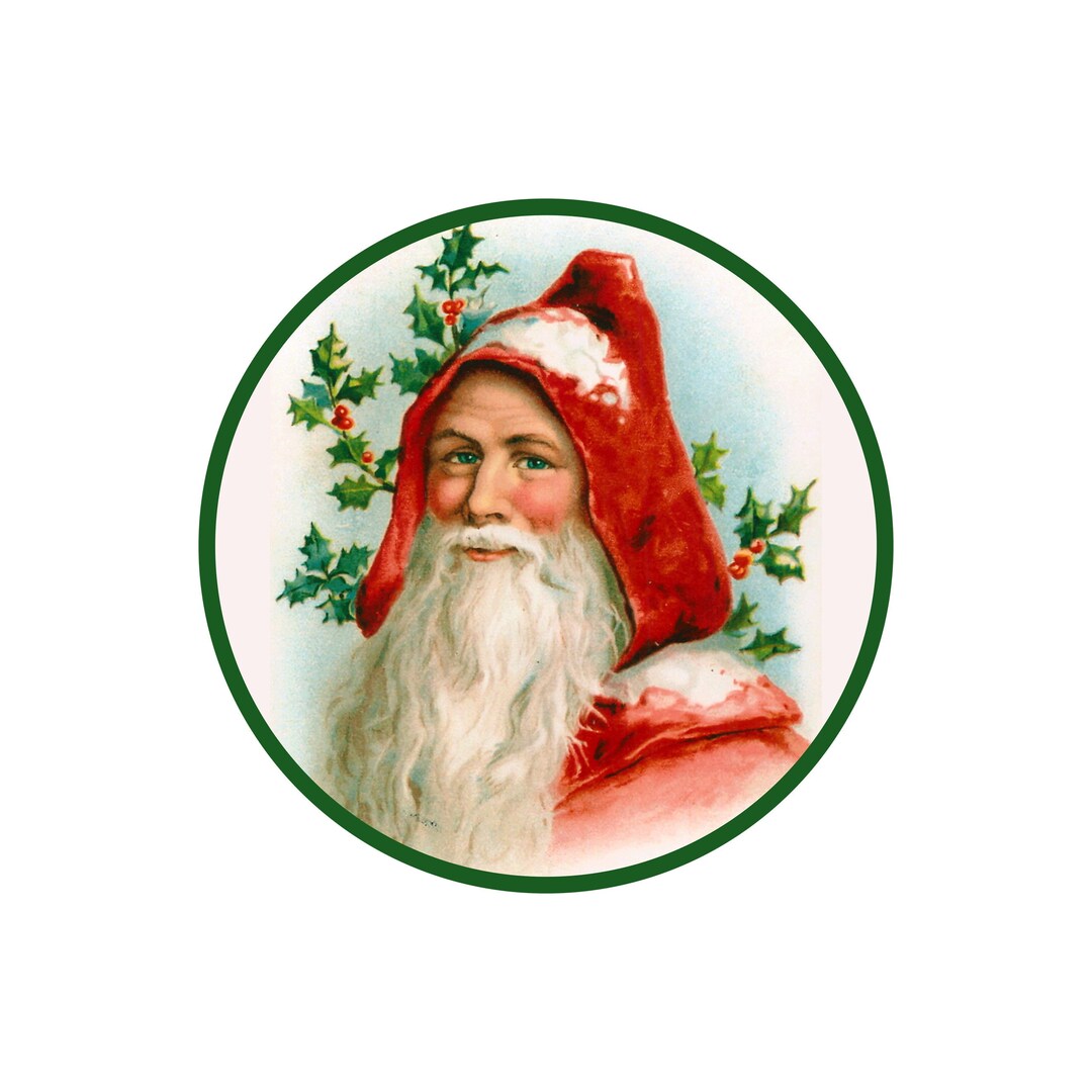 Vintage Santa Sign, Santa Wreath Sign - Etsy