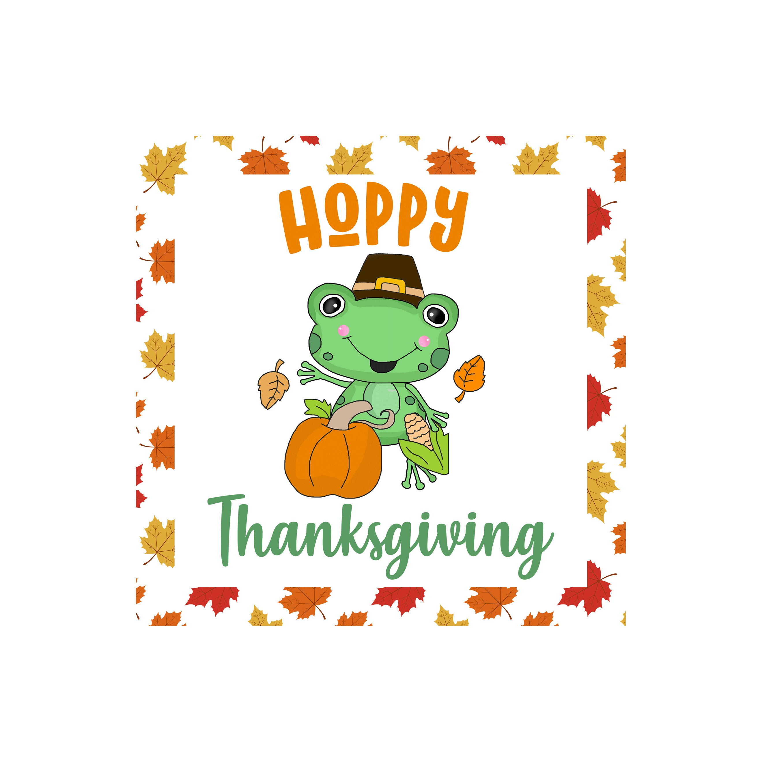 Hoppy Thanksgiving Frog Sign - Etsy