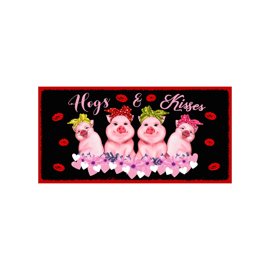 Hogs and Kisses - Etsy