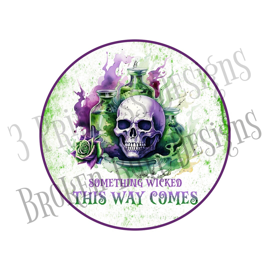 Something Wicked This Way Comes Sign, Spooky Halloween Sign - Etsy