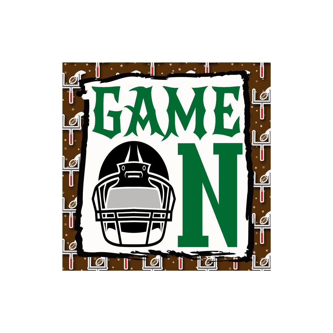 Game on Sign, Football Decor, - Etsy