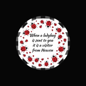 Ladybug Sign, Heaven Sent Message Sign - Etsy