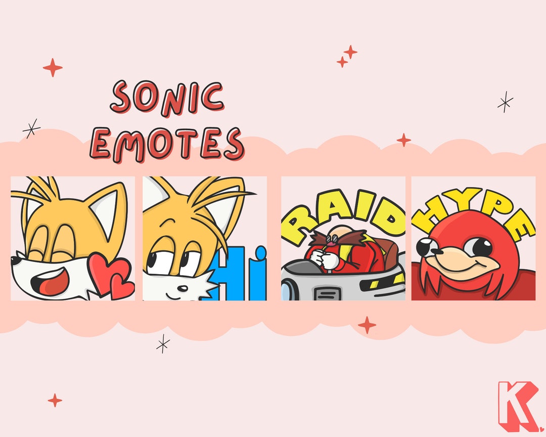 Sonic Twitch Emotes - Etsy