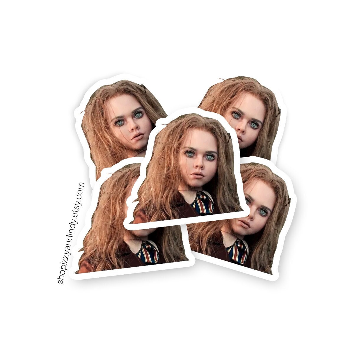 M3GAN Movie Gift Transparent Vinyl Sticker Set MEGAN Movie - Etsy