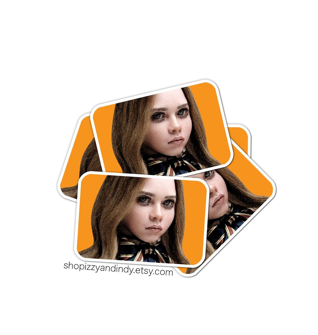 M3GAN Square Vinyl Sticker Set MEGAN Movie Phone Sticker - Etsy
