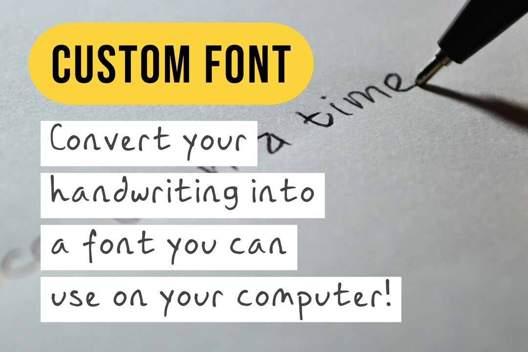 Make Your Own Font/create/font/text/custom/letter/number/personal/own ...