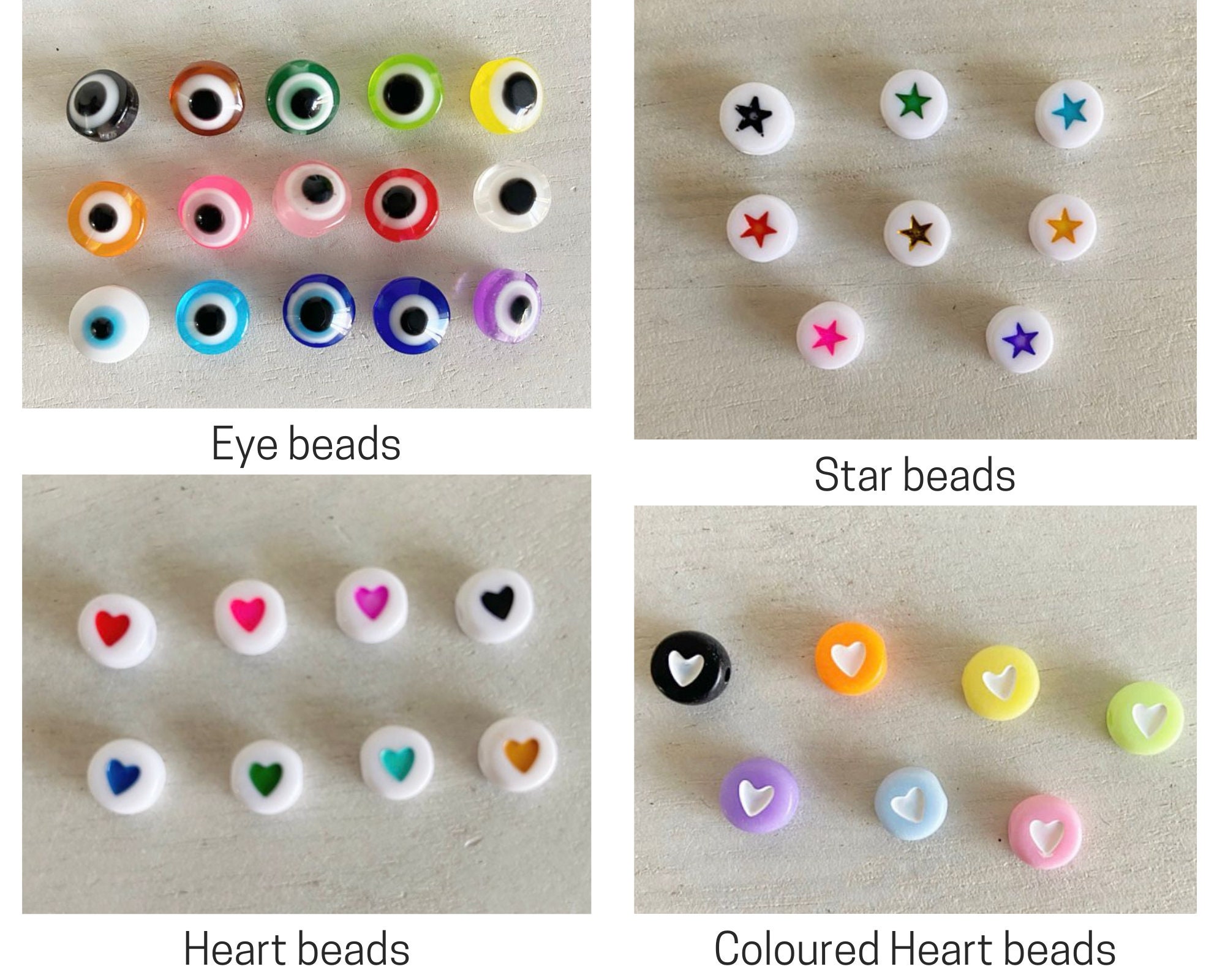 LARGE Rainbow Style Personalised Rainbow Bead Bracelet | Etsy