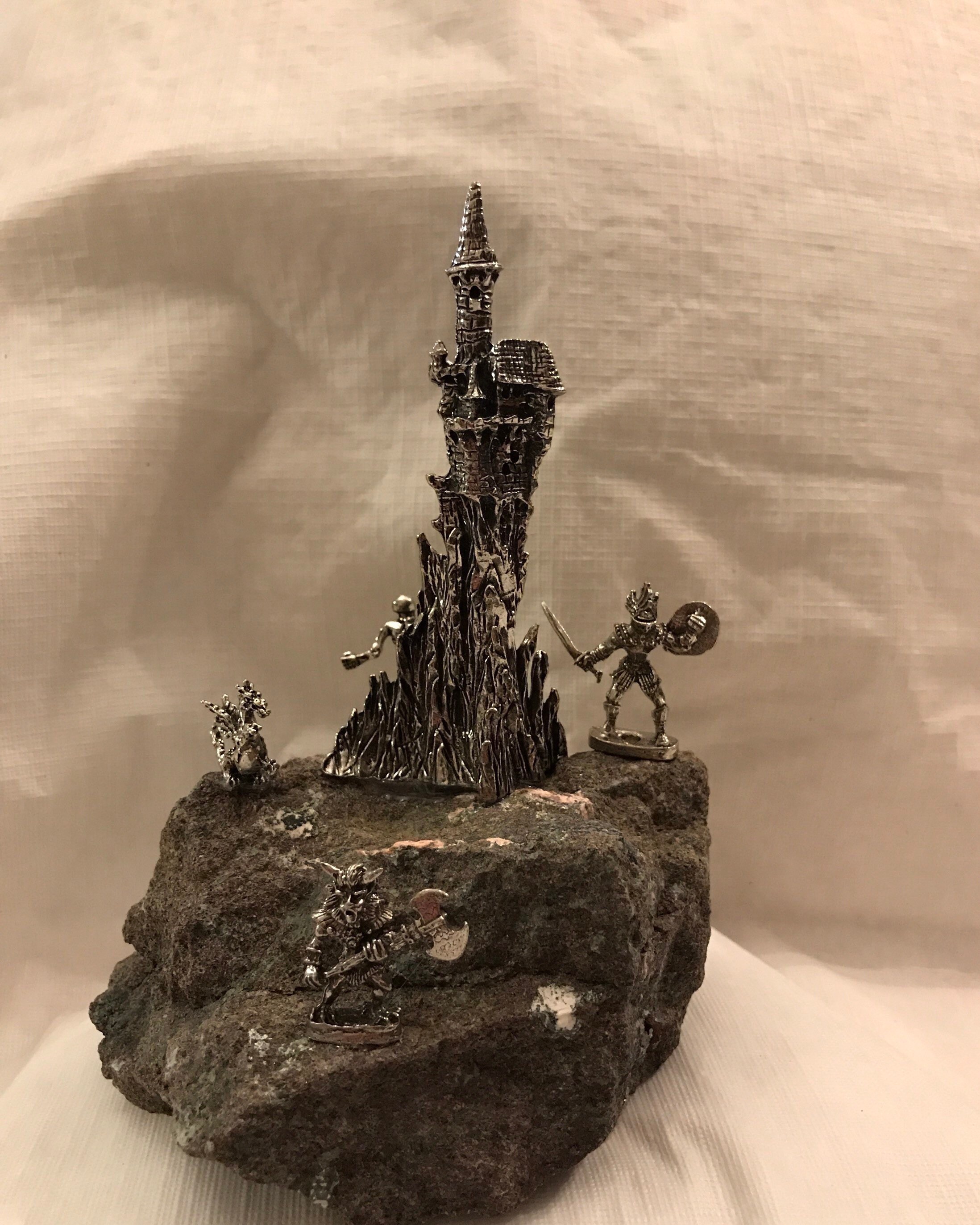 Medieval Scene on Rock - Etsy