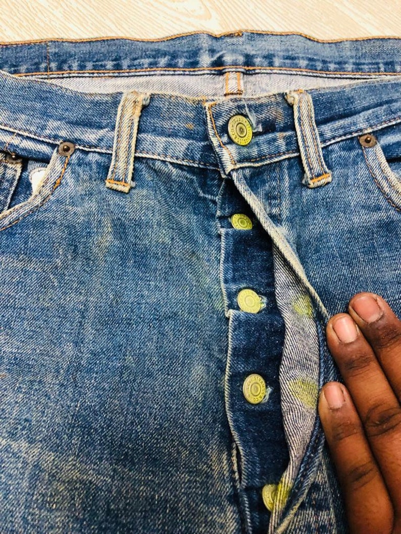 Vintage 70s Levis Selvedge Rindam Button Number 6 - Etsy