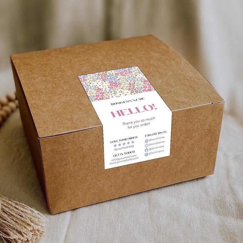 Box Seal Sticker - Etsy