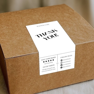 Modern Box Label Template,editable Packaging Labels,printable Order ...