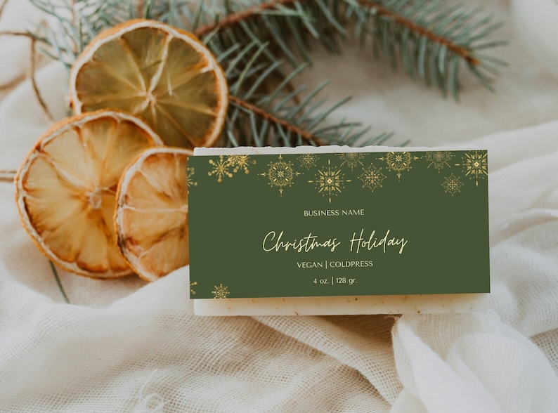 Christmas Soap Label Template, Editable Soap Label Template, DIY Soap ...