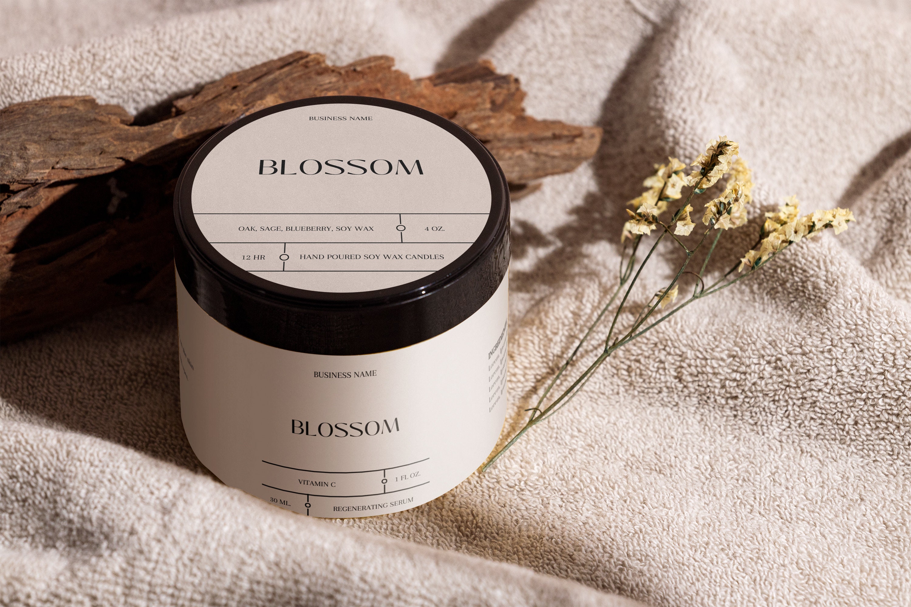 Editable Cosmetic Labels Modern Label Set Design Luxury - Etsy