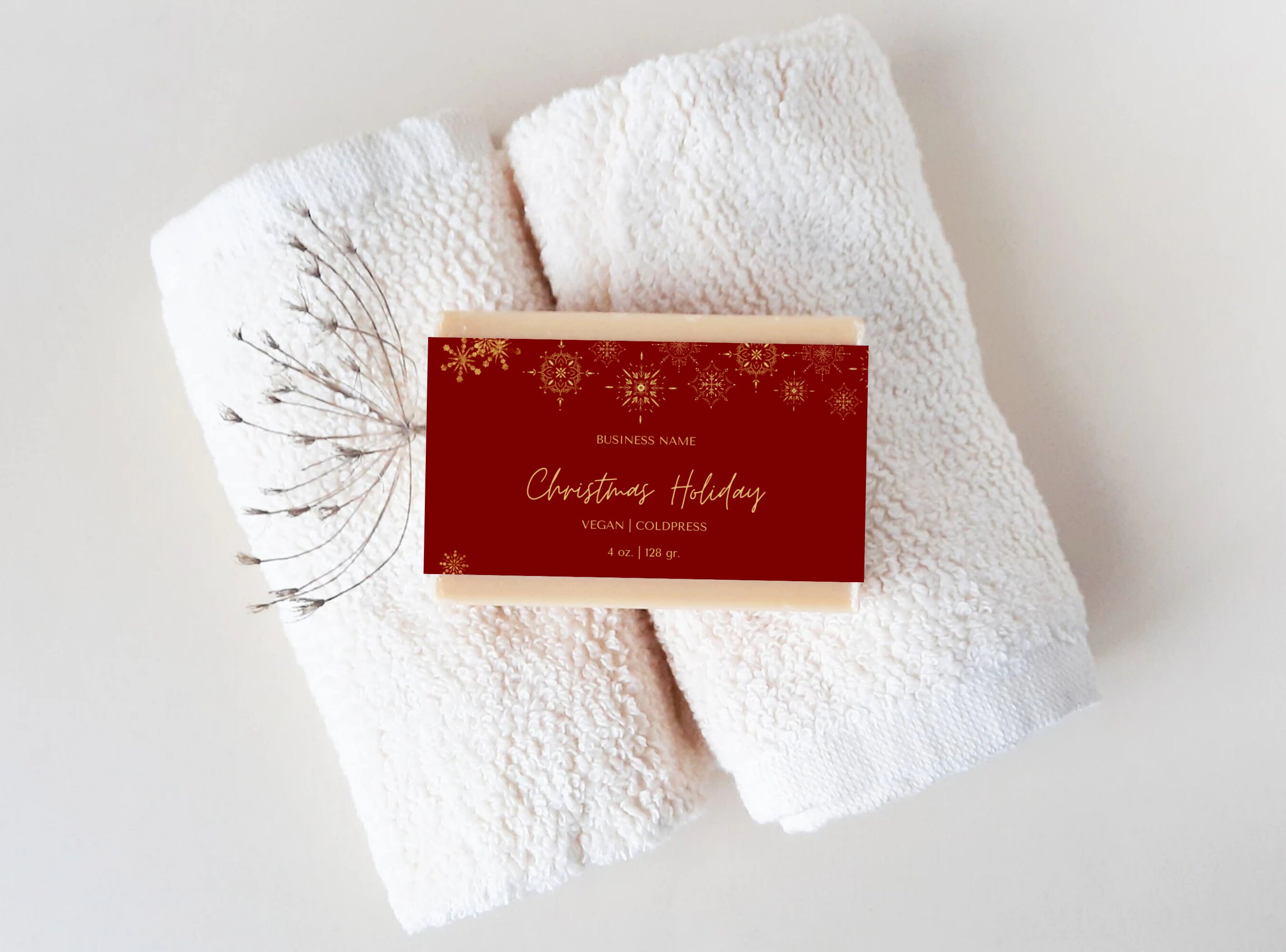 Christmas Soap Label Template, Editable Soap Label Template, DIY Soap ...