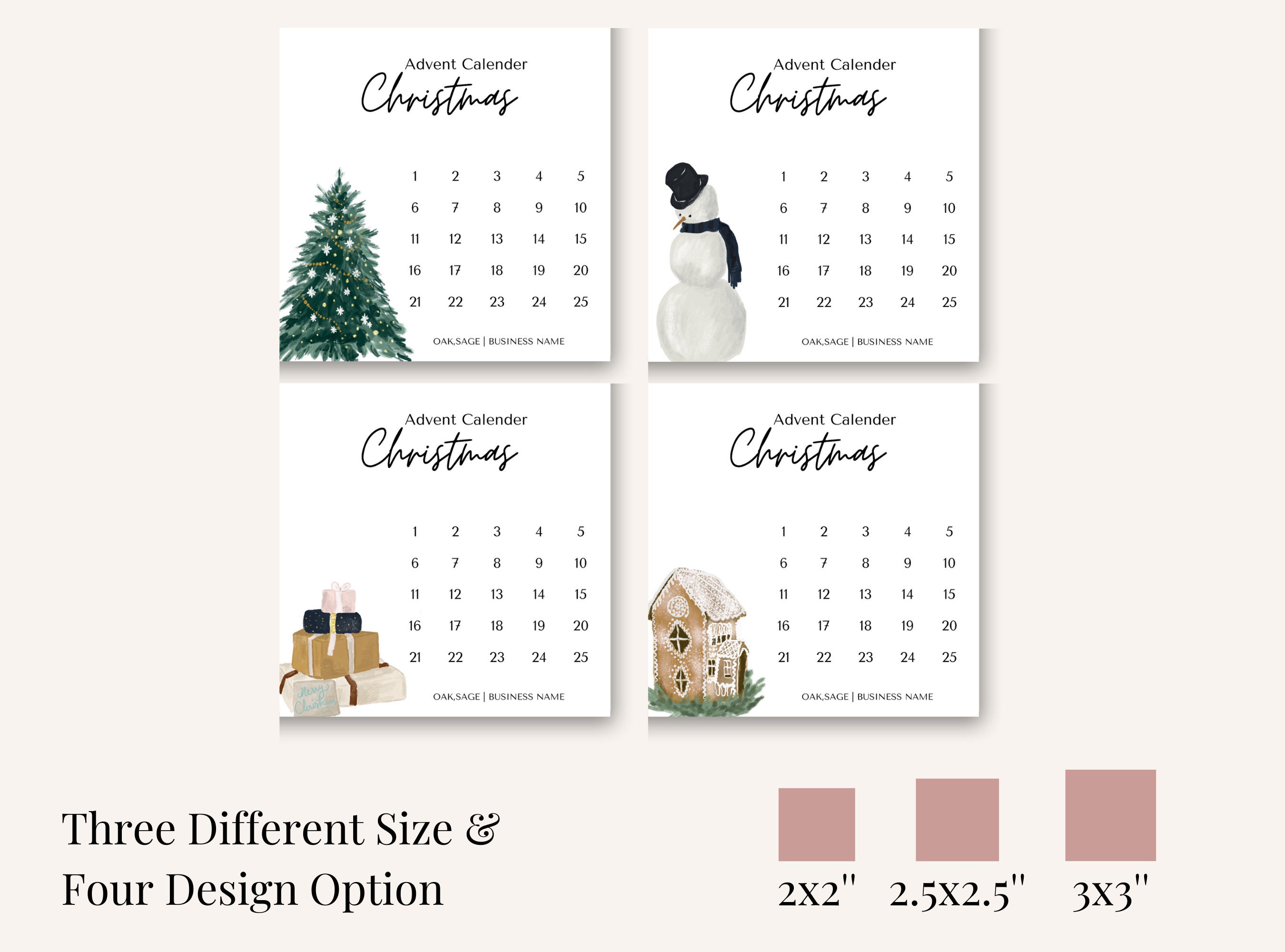 Editable Christmas Countdown Candle Label, DIY Advent Calendar Candle ...