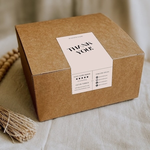 Modern Box Label Template,editable Packaging Labels,printable Order ...