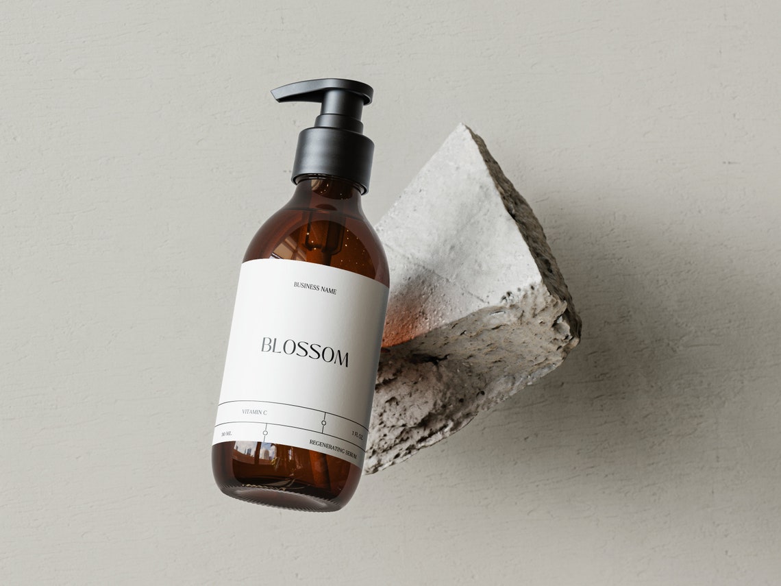 Editable Cosmetic Labels Modern Label Set Design Luxury - Etsy