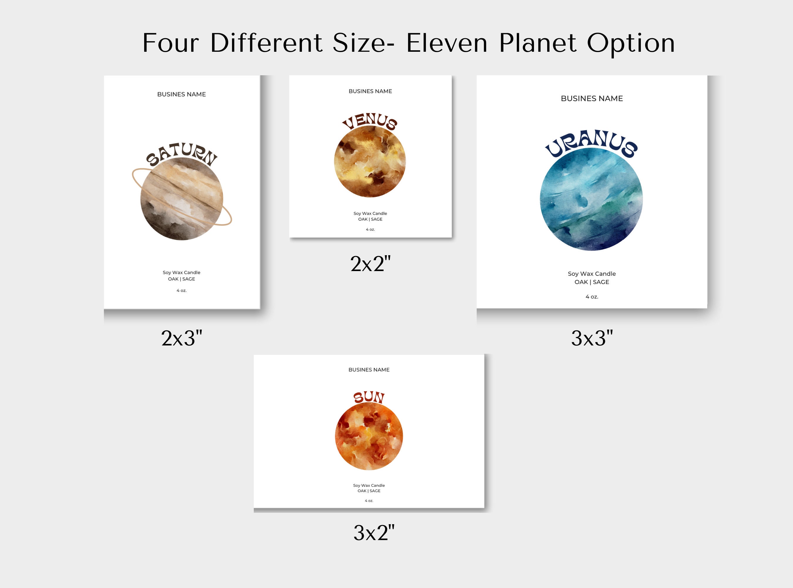 Editable Planets Candle Label Template, Constellation Candle Label ...